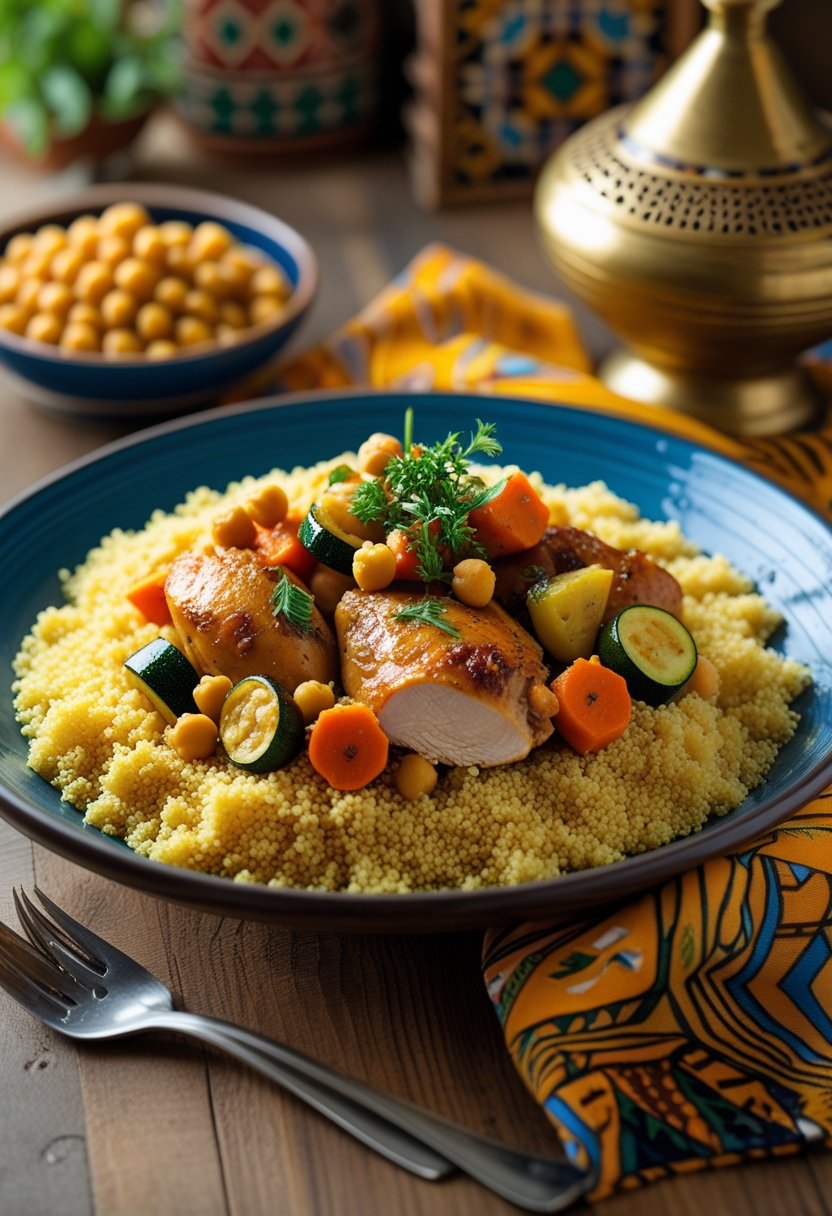 Couscous au poulet : recette traditionnelle et astuces de préparation