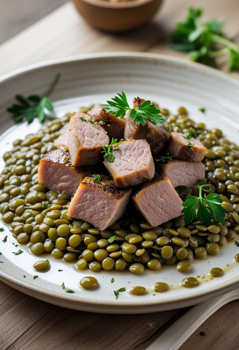 Porc demi-sel aux lentilles recette traditionnelle et astuces de ...